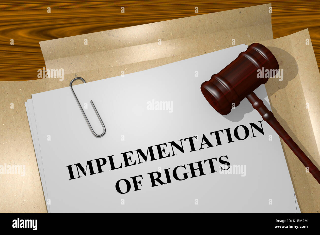 Render illustration of Implementation of Rights title on Legal ...