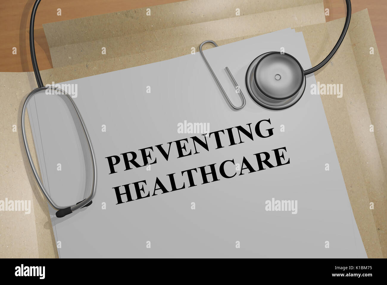 Render illustration of Preventing Healthcare Title On Medical Documents ...