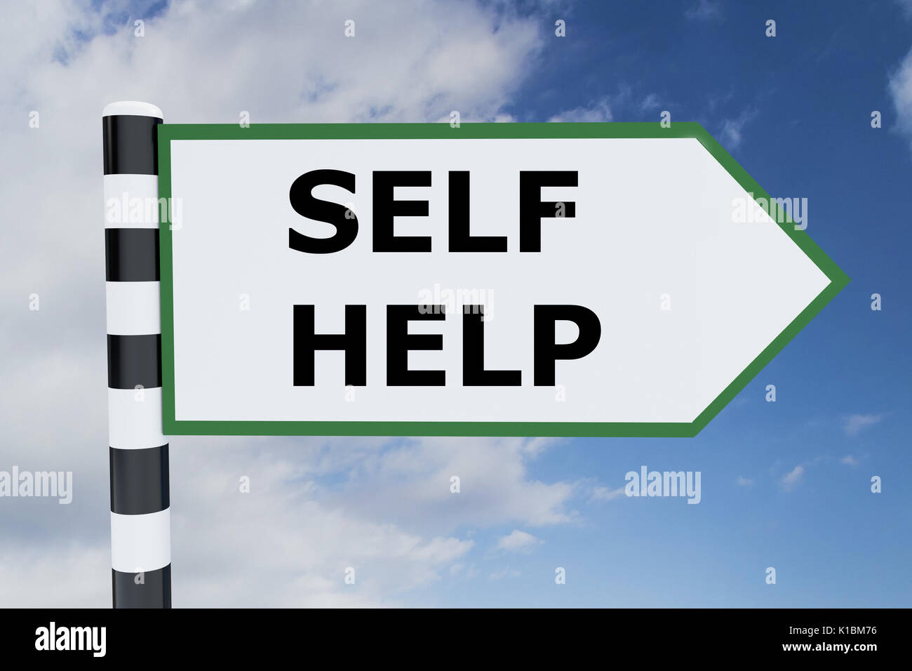 Self help road sign hi-res stock photography and images - Alamy