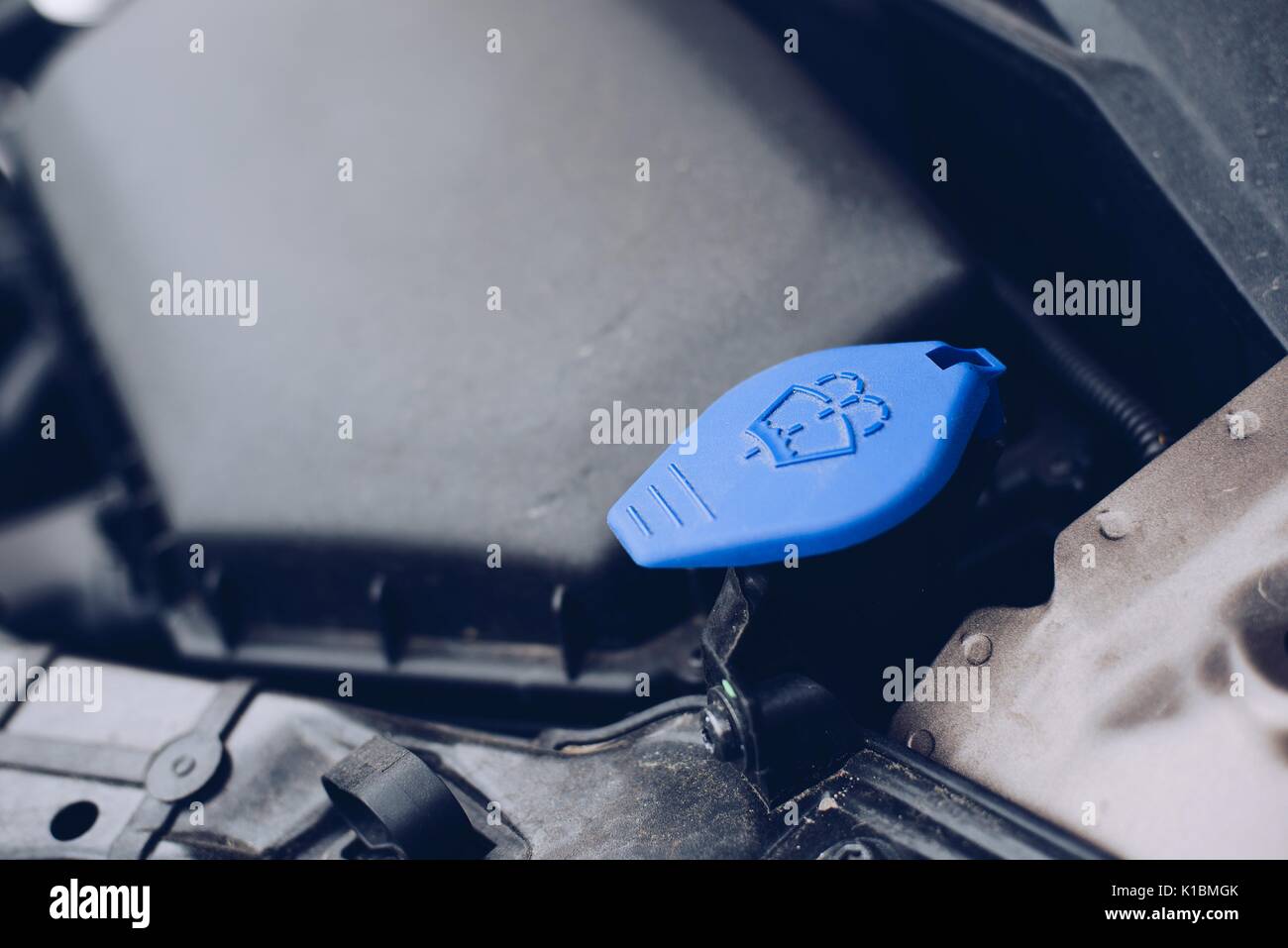 Windshield washer fluid car cap hi-res stock photography and images - Alamy