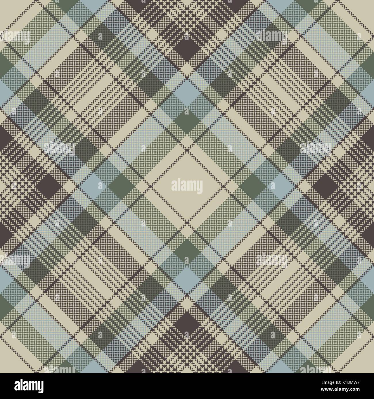 Plaid check pixel seamless pattern. Vector illustration Stock Vector ...