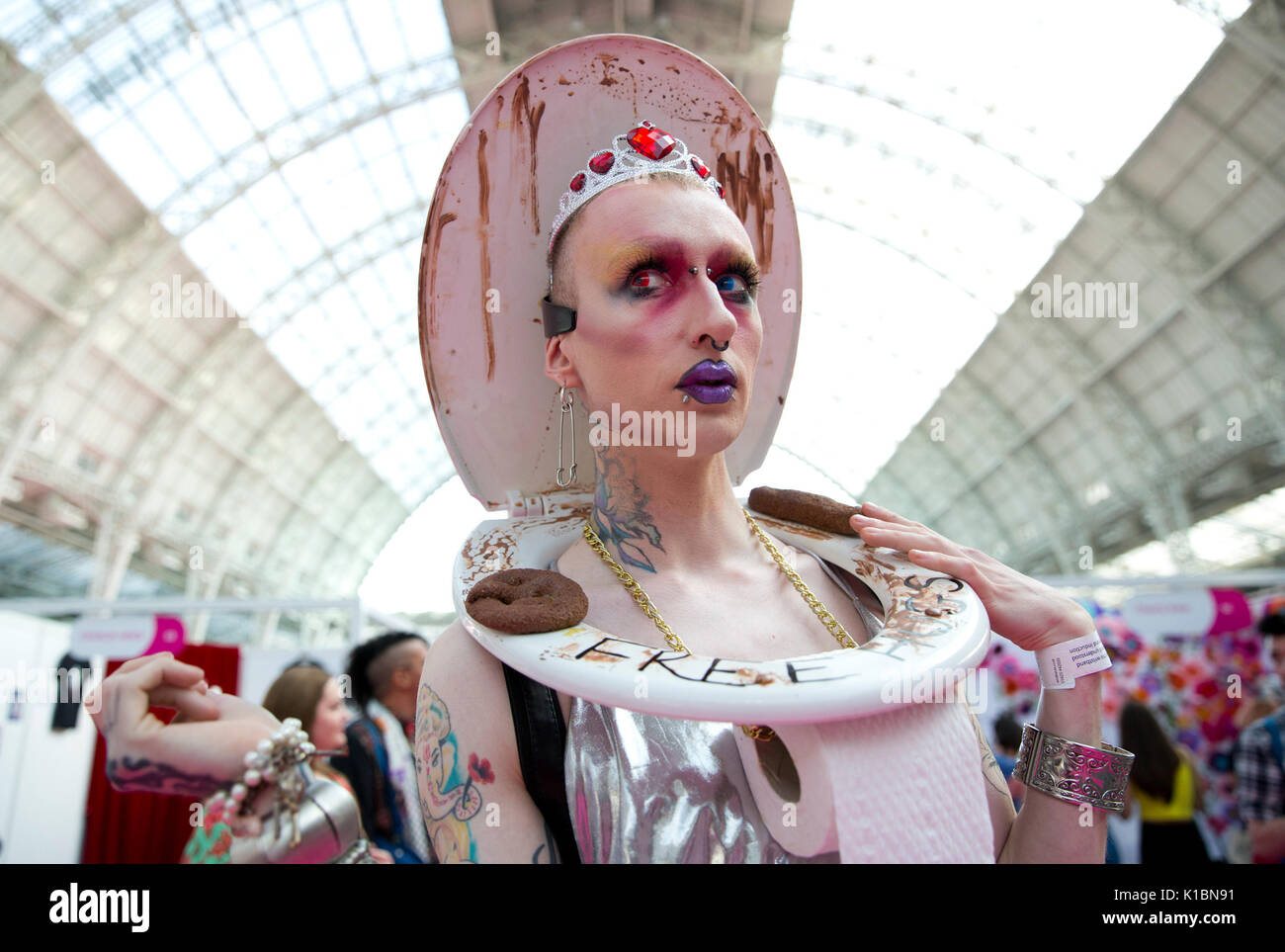 Drag fans attend the UK DragWorld event at Olympia London in ...