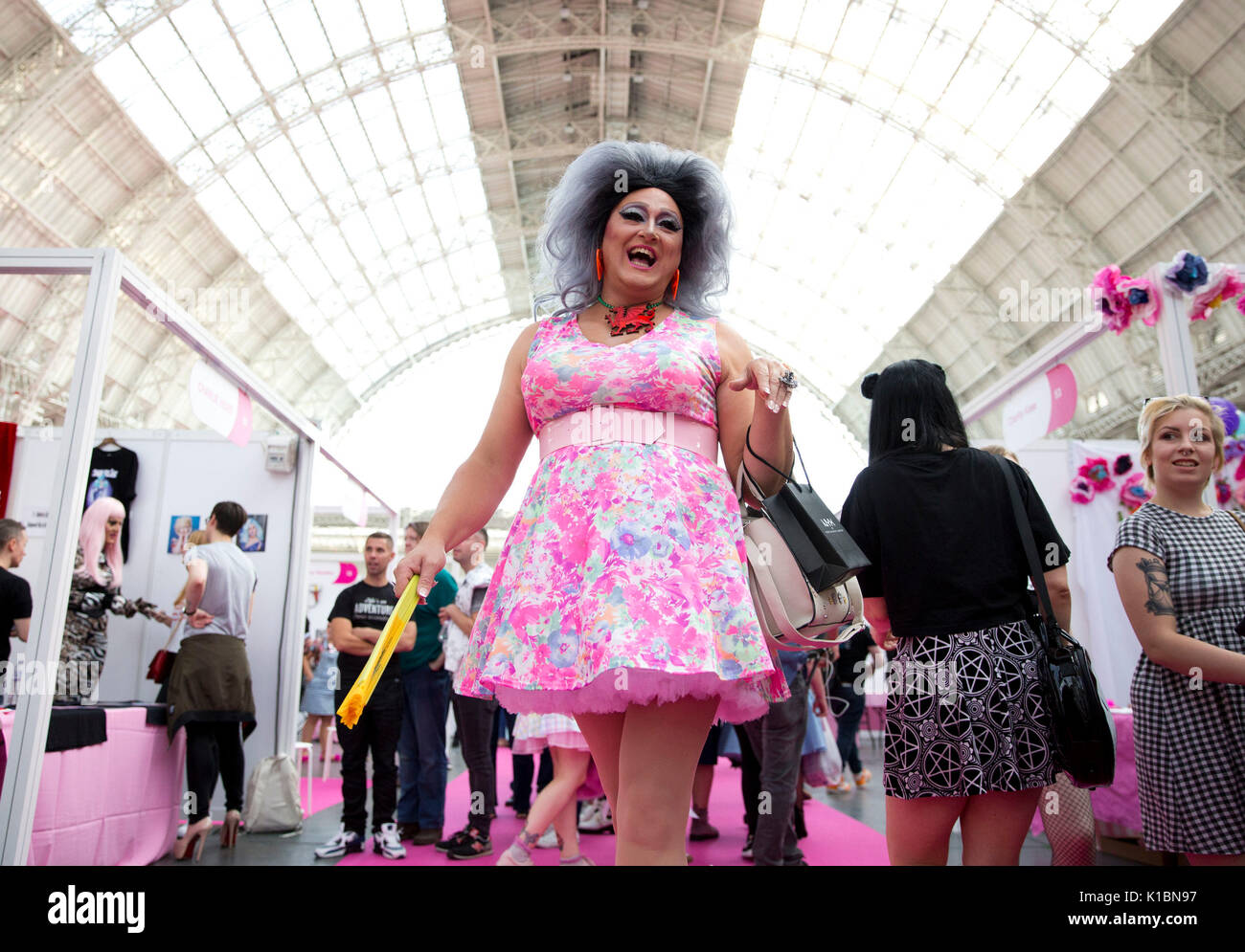 Drag fans attend the UK DragWorld event at Olympia London in ...