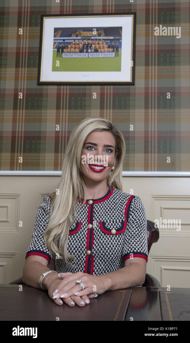 Carolyn Radford, CEO of Mansfield Town Football Club pictured at home ...