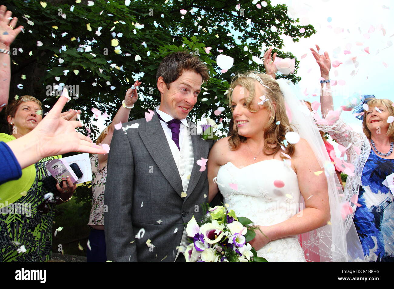 Wedding photographs, couples getting married and celebrating with their ...