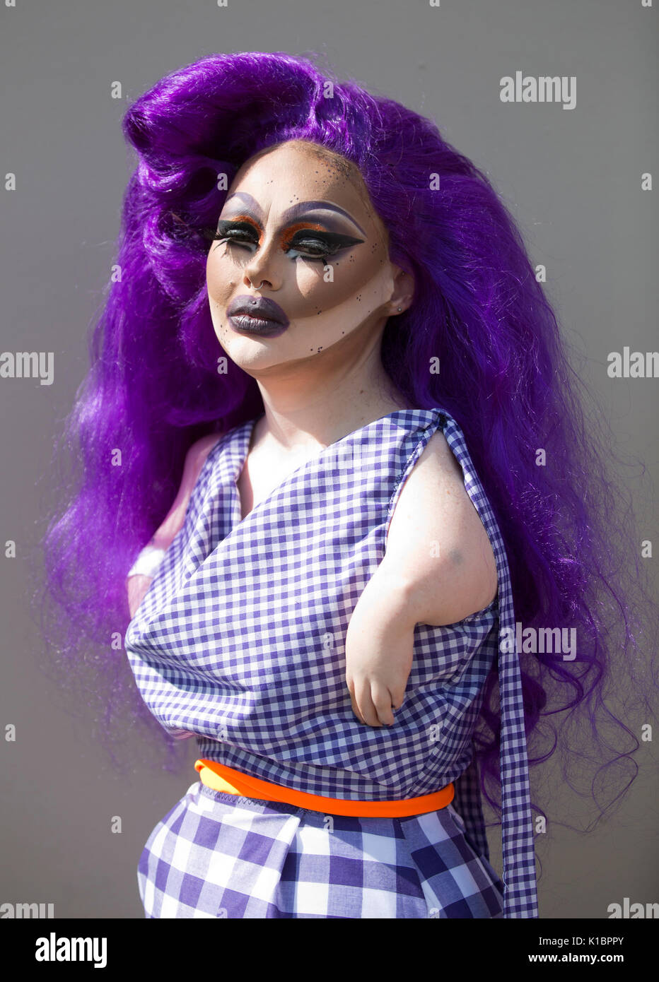Drag fan 'Venus Dimilio' attends the UK DragWorld event at Olympia ...