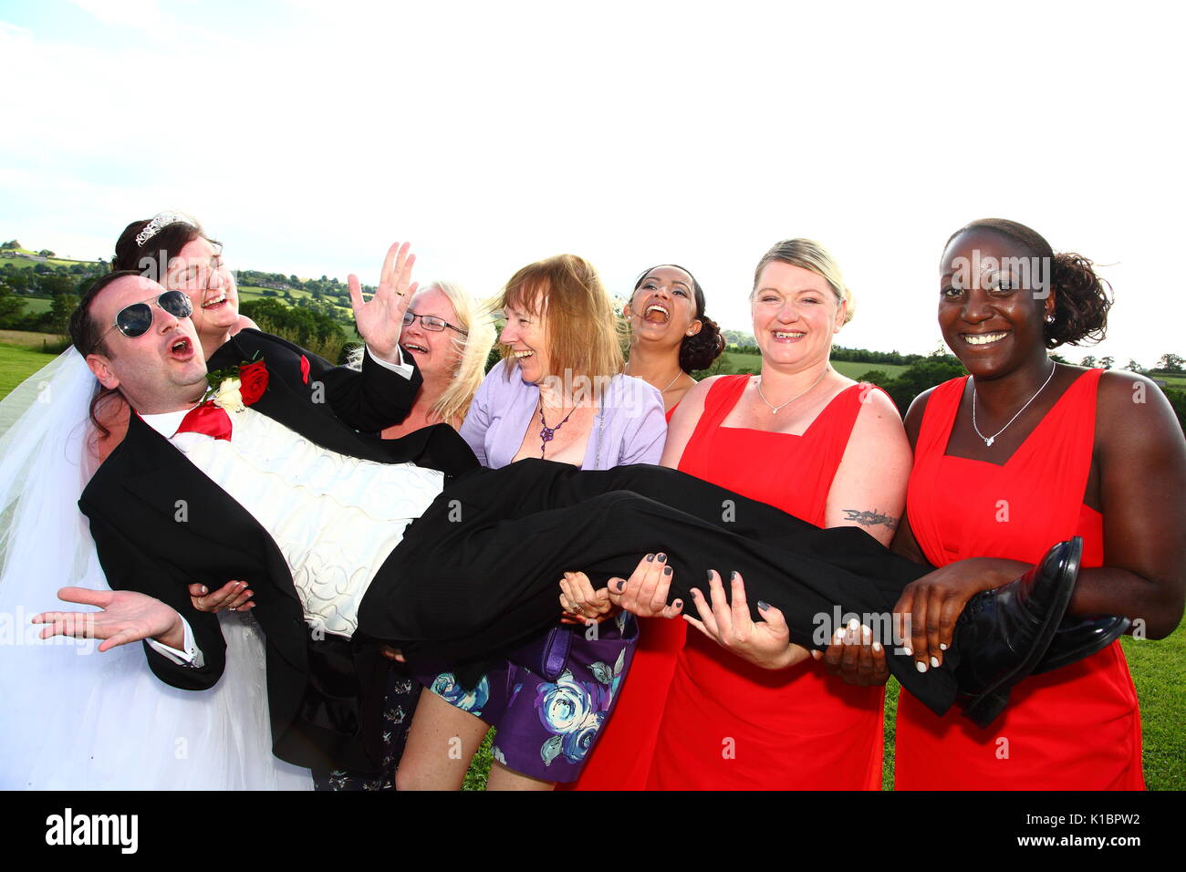 Wedding photographs, couples getting married and celebrating with their ...