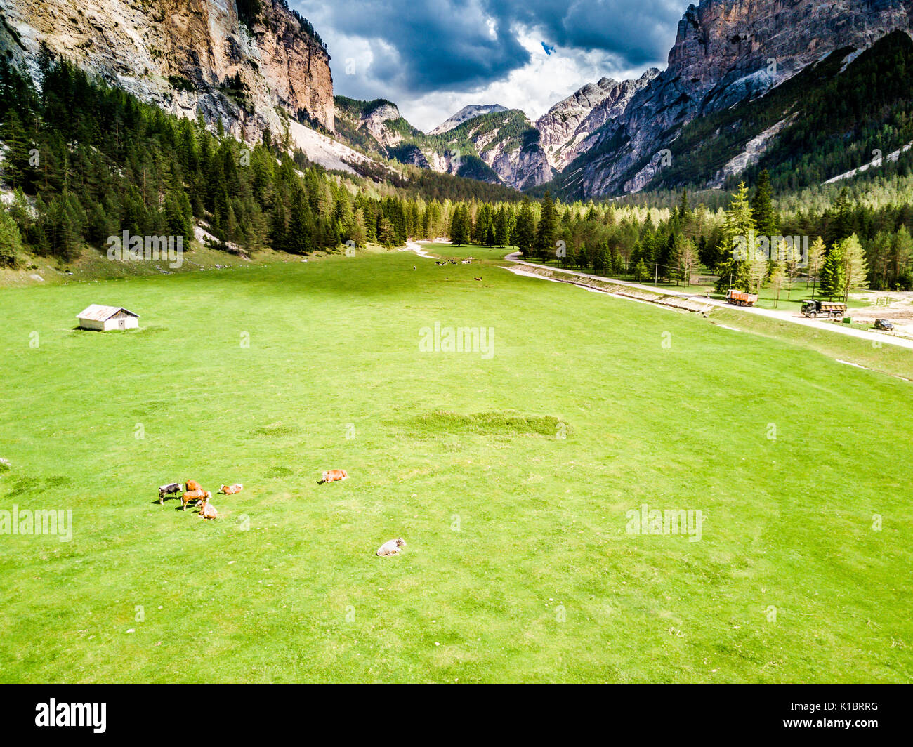 this picture was captured by a drone Stock Photo - Alamy