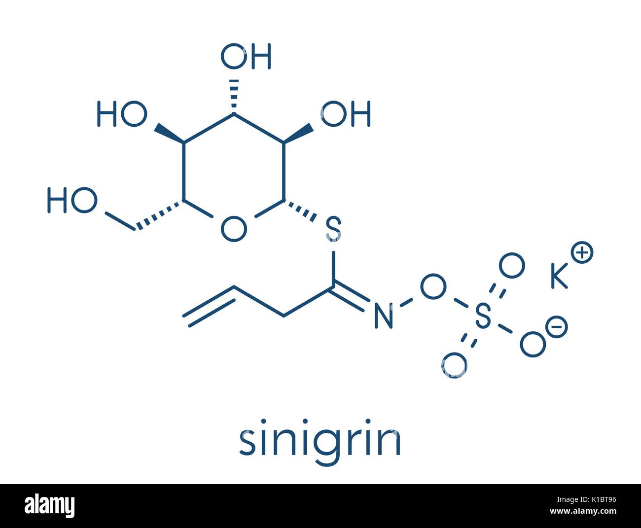 Sinigrin glucosinolate Stock Vector Images - Alamy