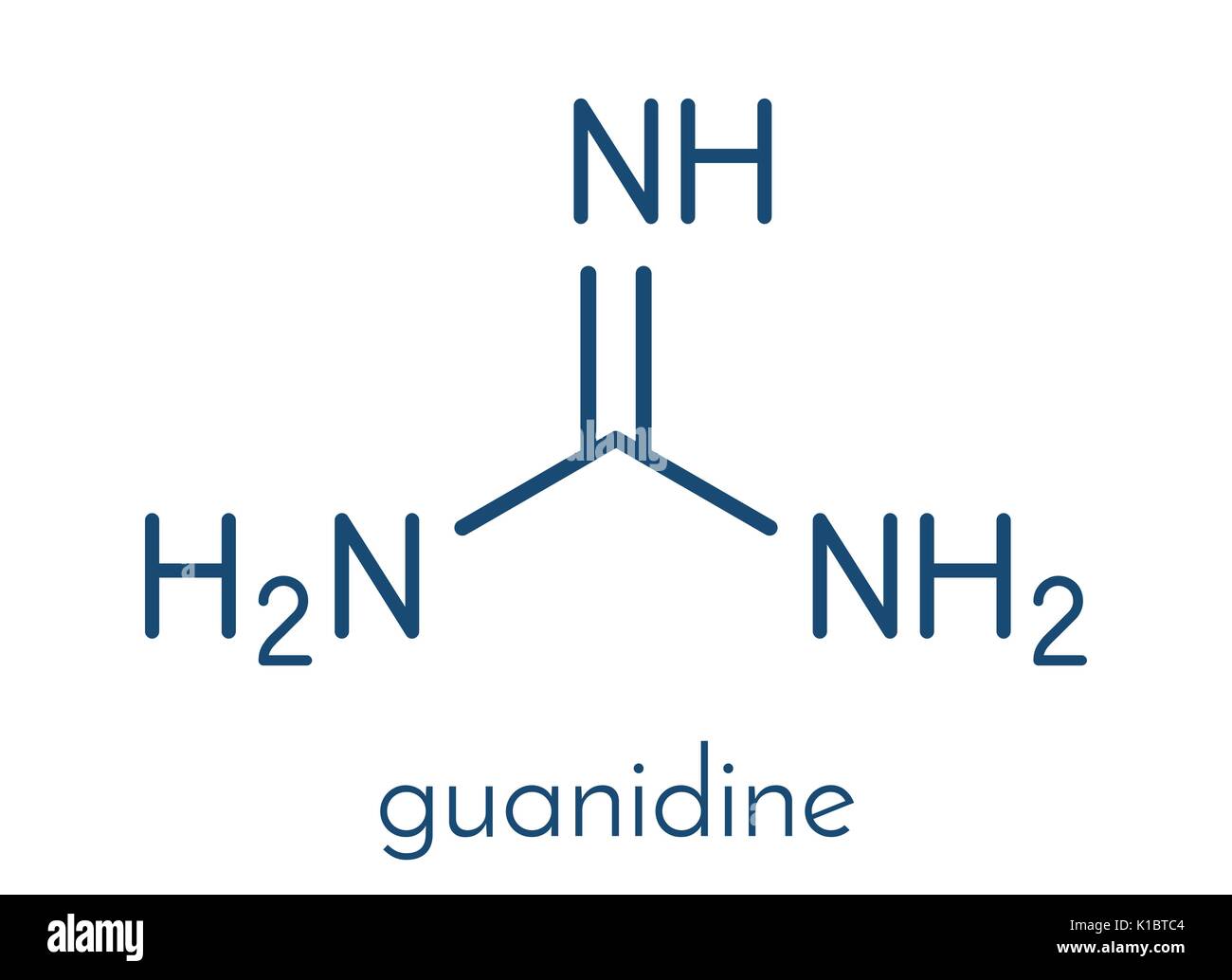 Guanidine molecule. Skeletal formula Stock Vector Image & Art - Alamy