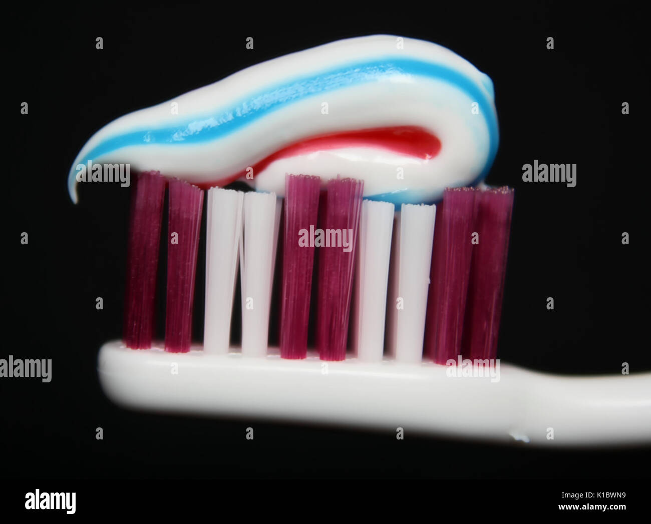 Toothbrush and toothpaste for proper oral hygiene Stock Photo - Alamy