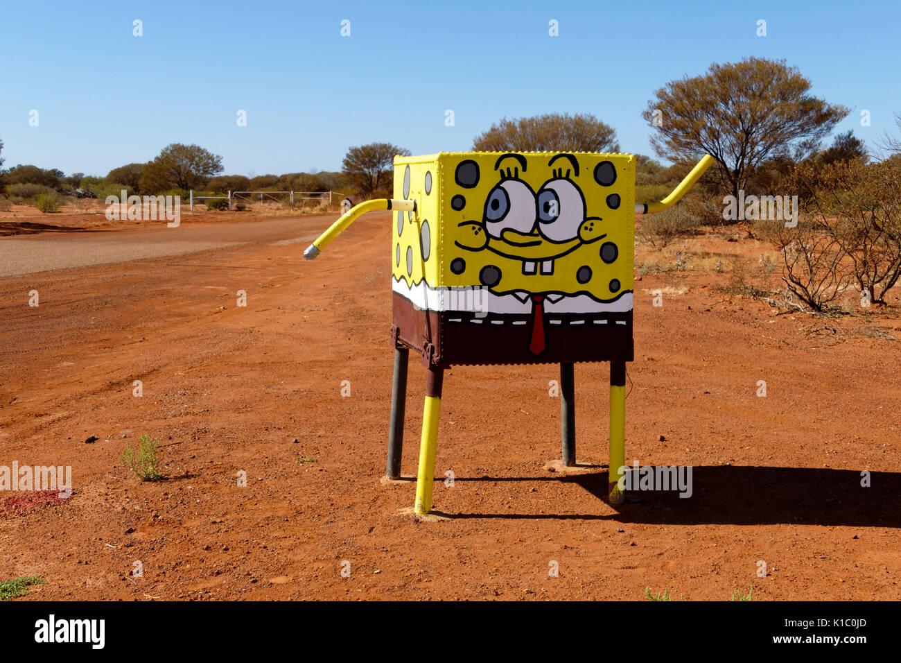 Colourful and funny Post and Parcel box in outback Australia ...