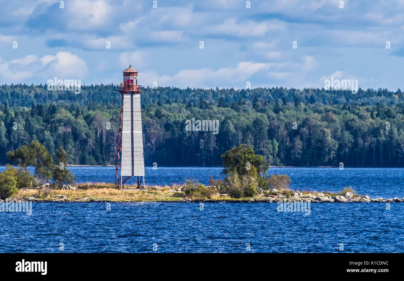 lighthouse, volga-baltic waterway, russia Stock Photo - Alamy