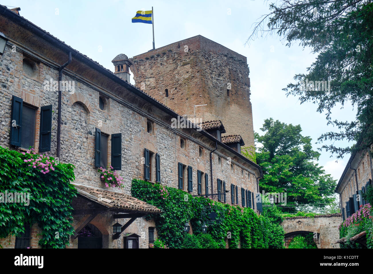 Rivalta Trebbia (Piacenza, Emilia Romagna, Italy): the historic castle ...
