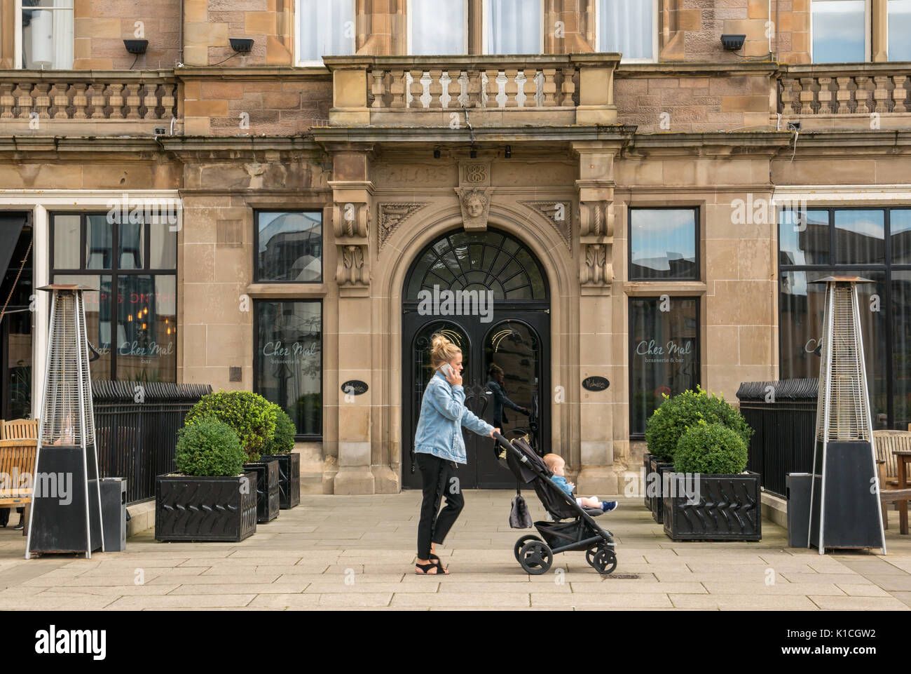 Malmaison luxury hotel and restaurant Chez Mal brasserie bar, Leith ...