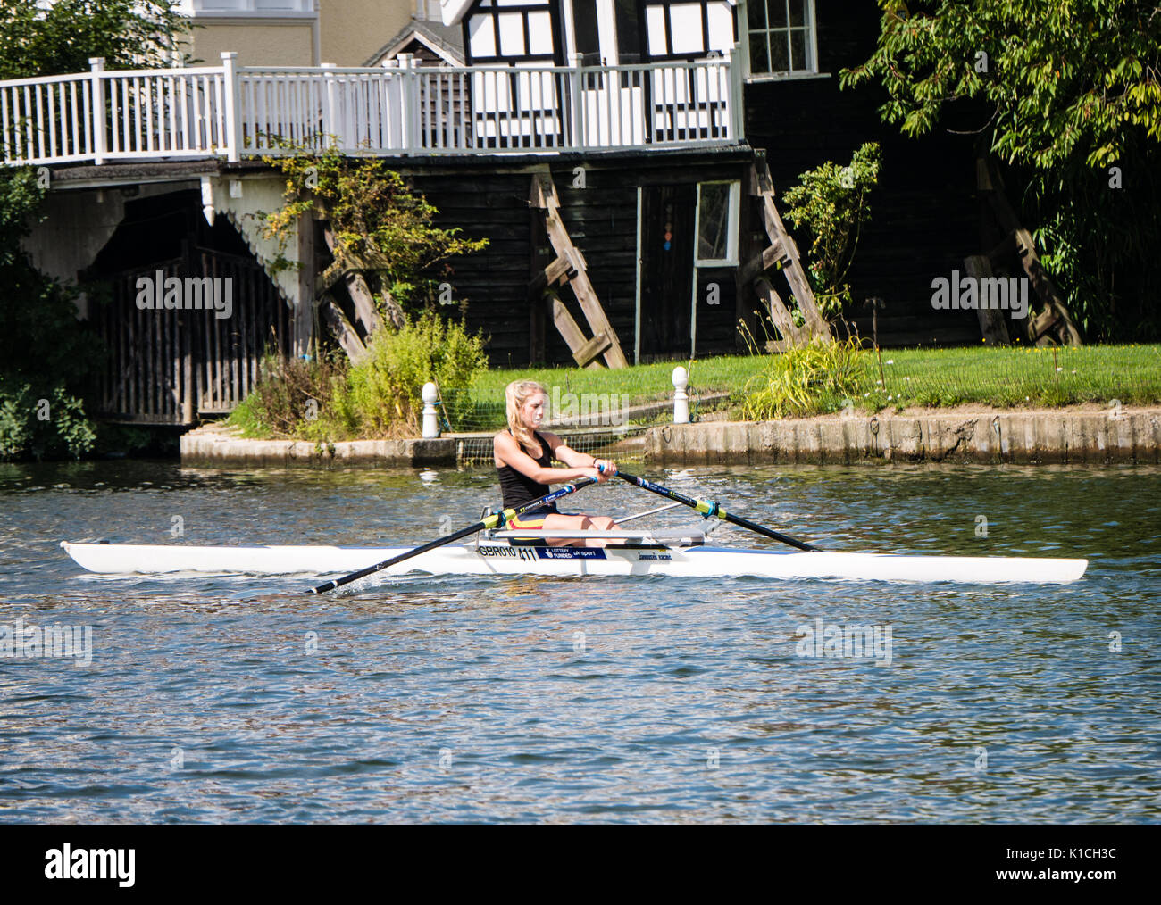 Rowing woman uk hi-res stock photography and images - Alamy