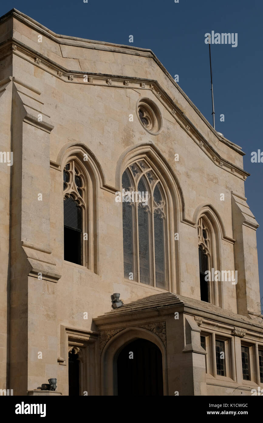 Corner buttresses of the Christ Church, an Anglican church the oldest ...