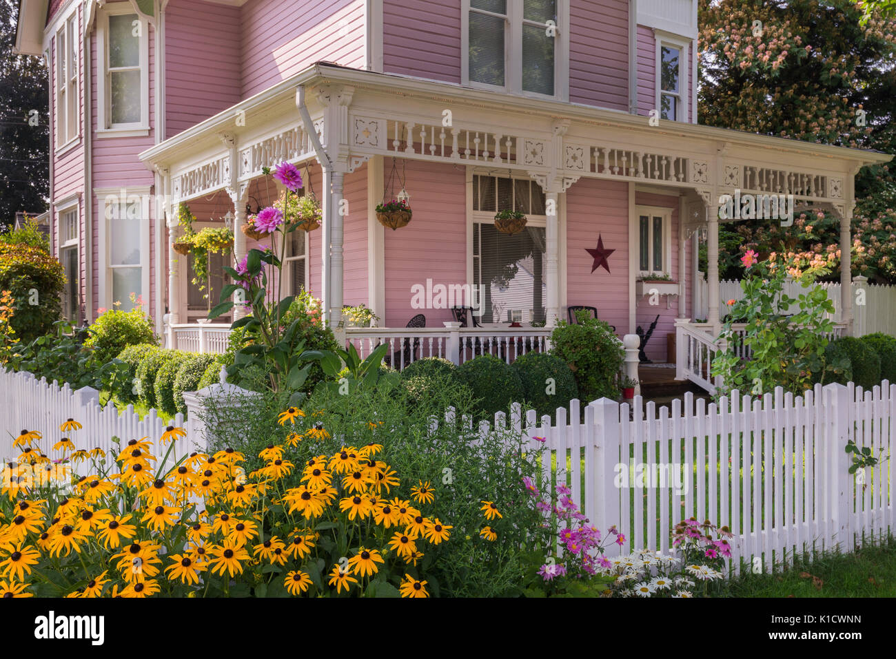 A century old Victorian home, lovingly restored by the owner Stock ...