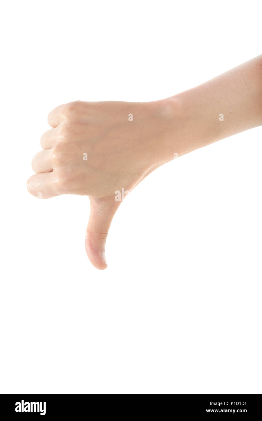 Right hand pointing down hi-res stock photography and images - Alamy