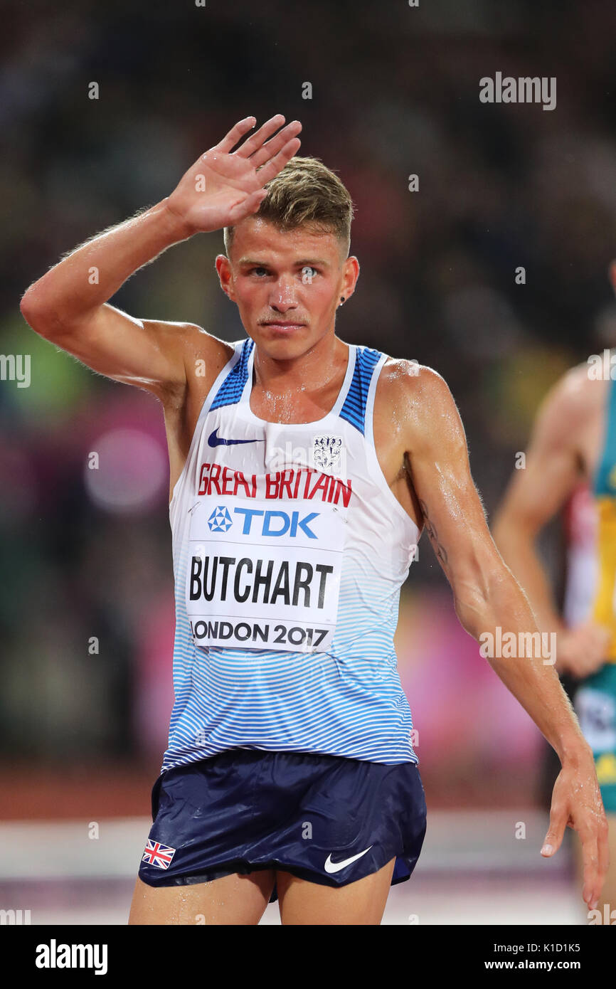 Andrew BUTCHART (Great Britain) competing in the Men's 5000m Heat 2 at ...