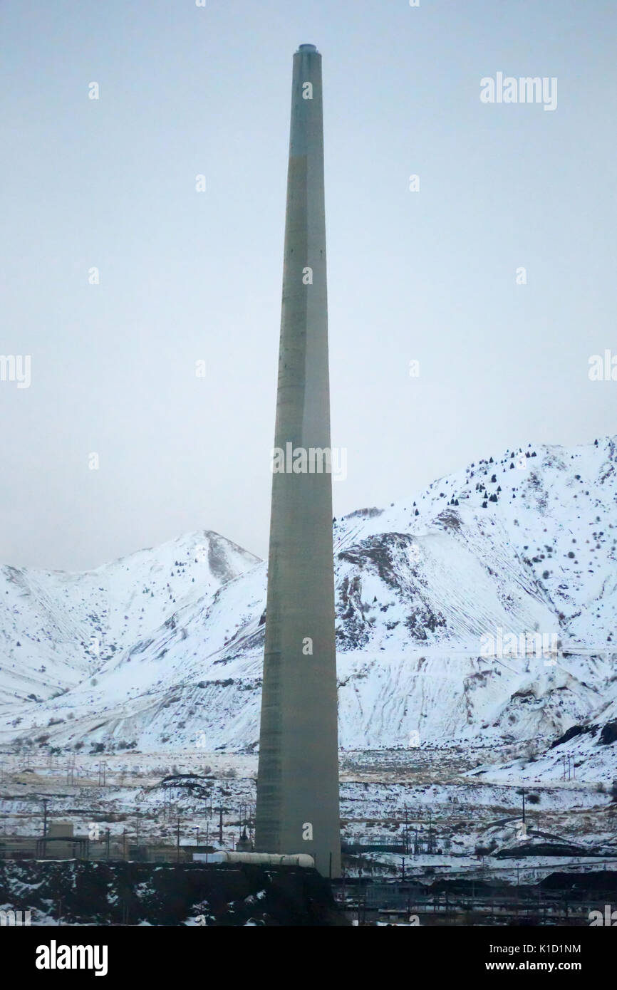 Garfield smelter stack hi-res stock photography and images - Alamy