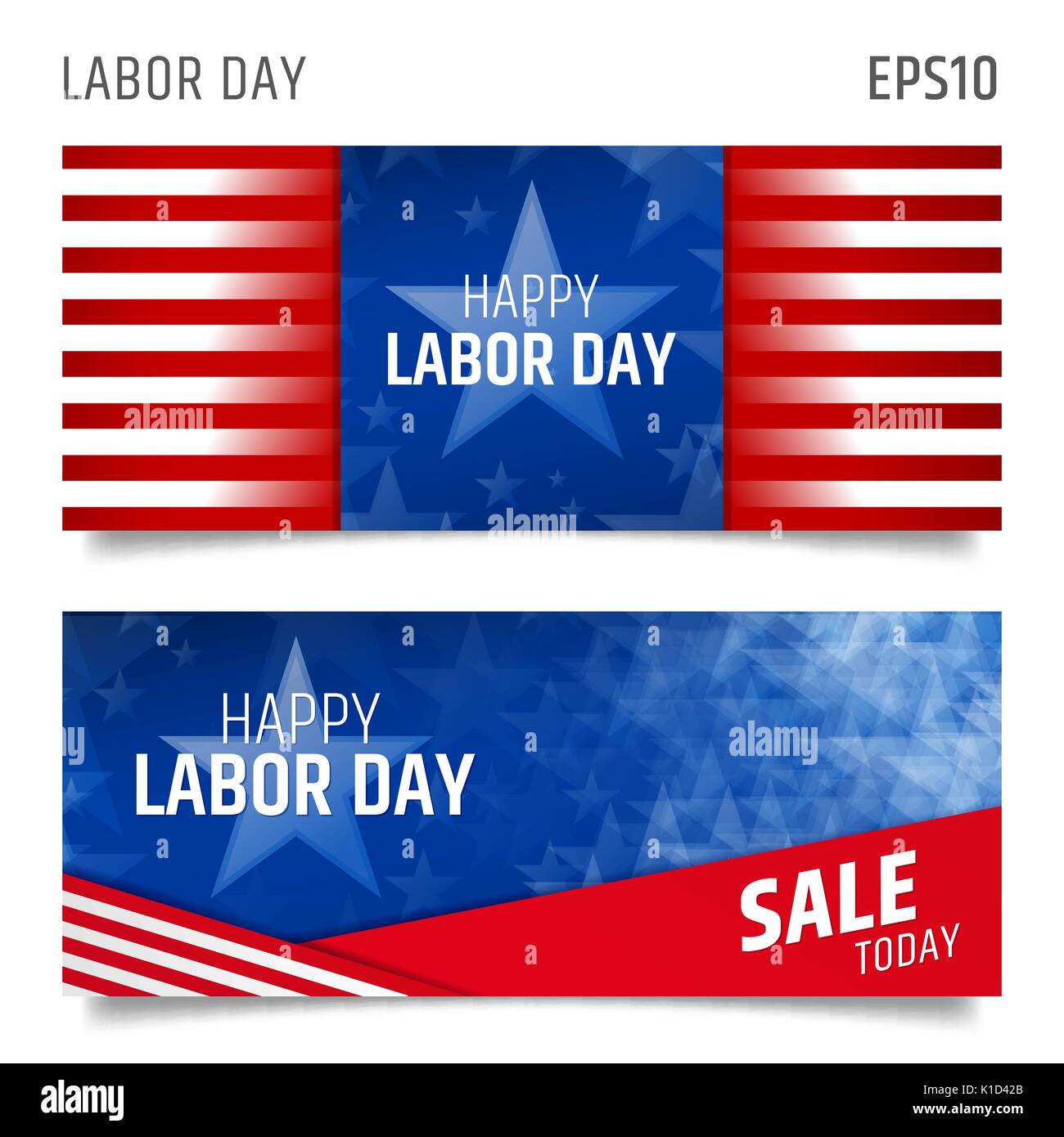 Labor day horizontal banners Stock Vector Image & Art - Alamy