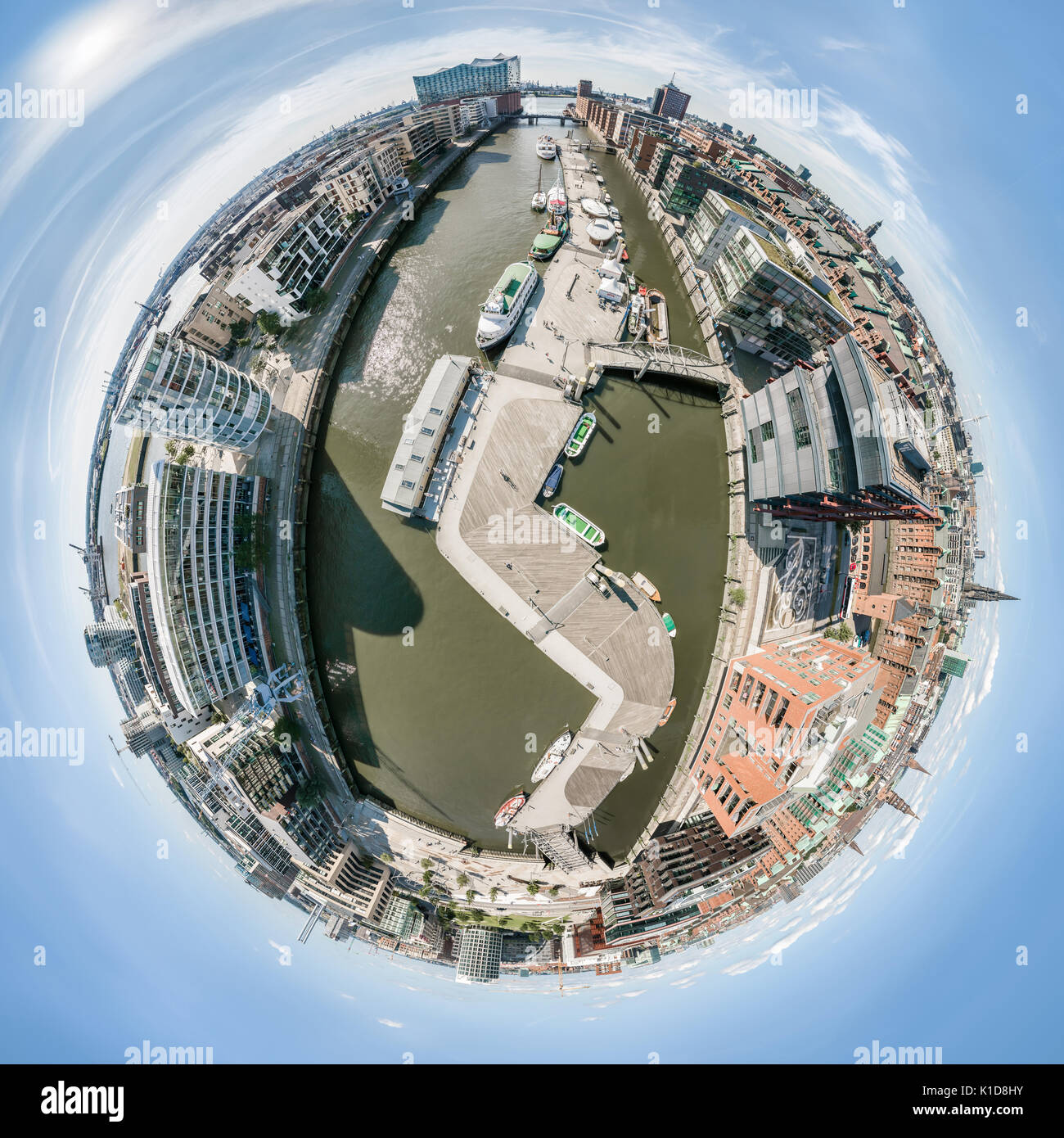 Skyscraper little planet effect hi-res stock photography and images - Alamy