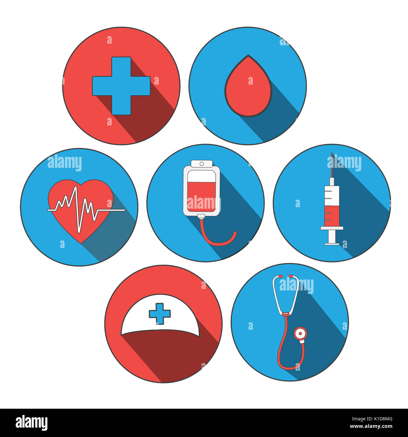 Blood donation syringe icon hi-res stock photography and images - Alamy