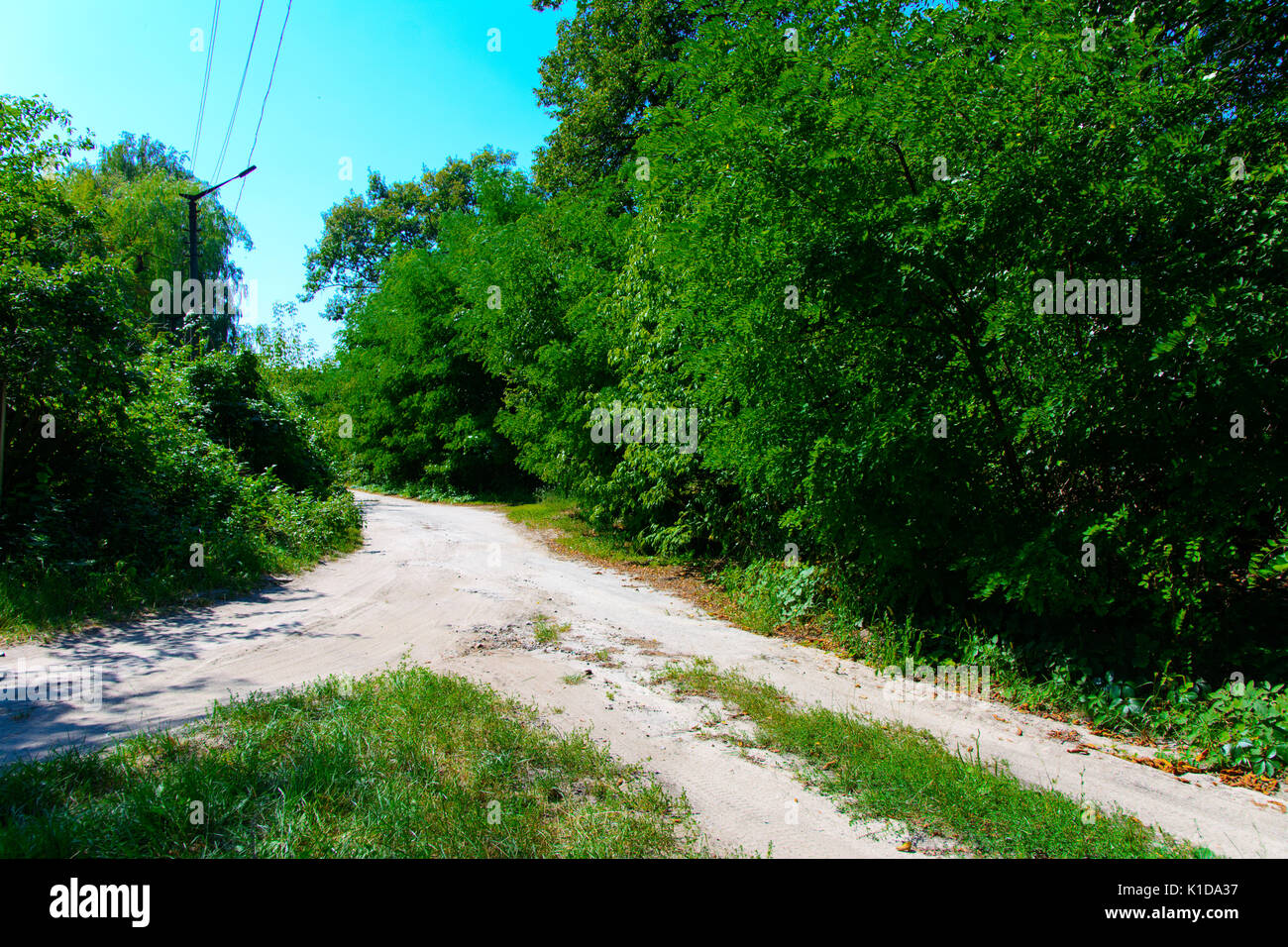 Destroyed houses in which people lived in a dead radioactive zone ...