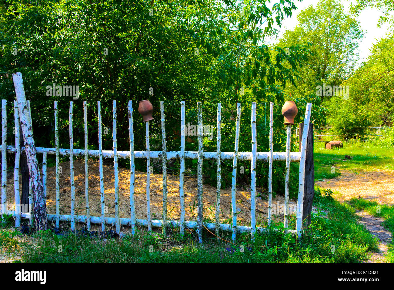 Destroyed houses in which people lived in a dead radioactive zone ...
