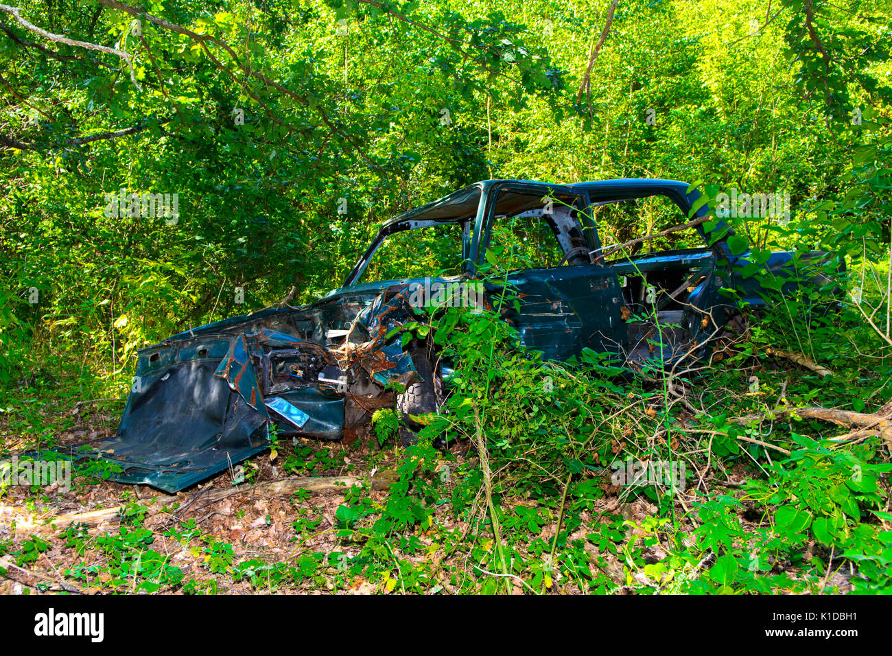 Destroyed houses in which people lived in a dead radioactive zone ...