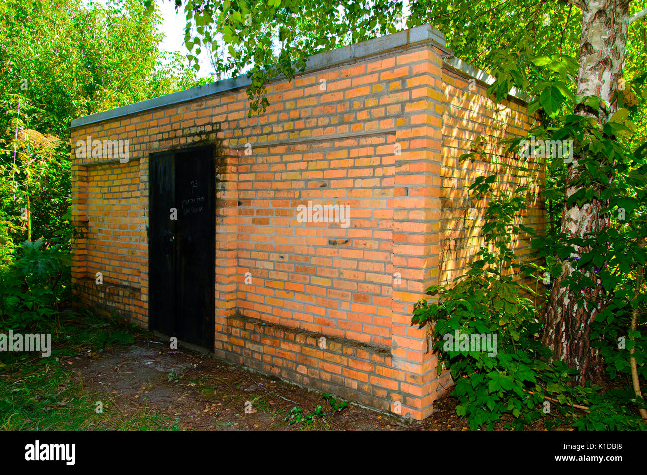 The grave of tsadik Menachem Naum of Chernobyl (Tver). Dead radioactive ...