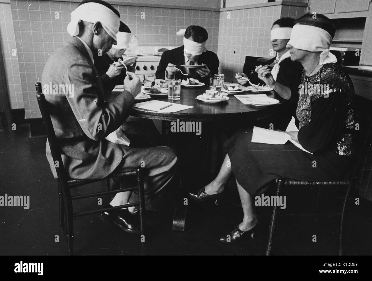 Historical Taste Test Black and White Stock Photos & Images - Alamy