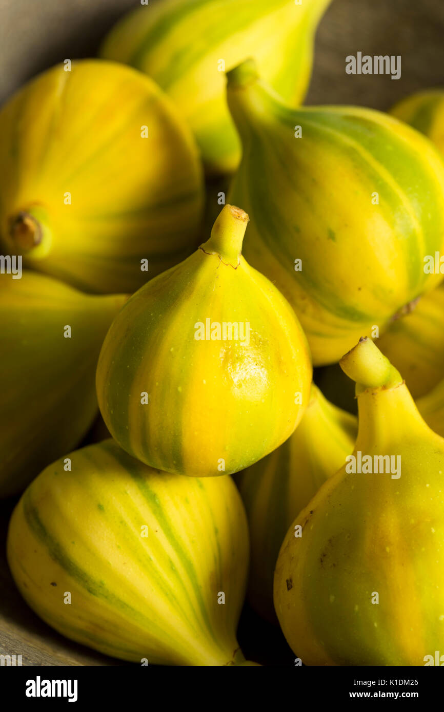 Raw Yellow Organic Tiger Figs Ready to Eat Stock Photo - Alamy