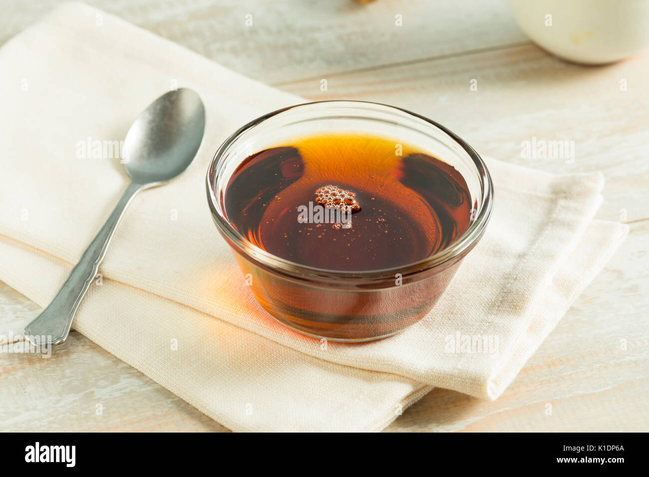 Raw Organic Dark Agave Syrup in a Bowl Stock Photo - Alamy