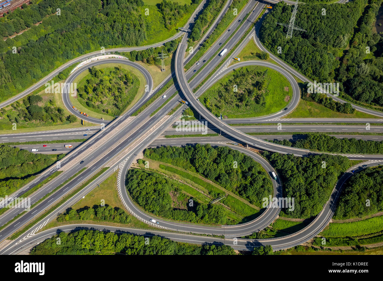 Springorumknoten, motorway junction Springorum, spaghetti knot ...