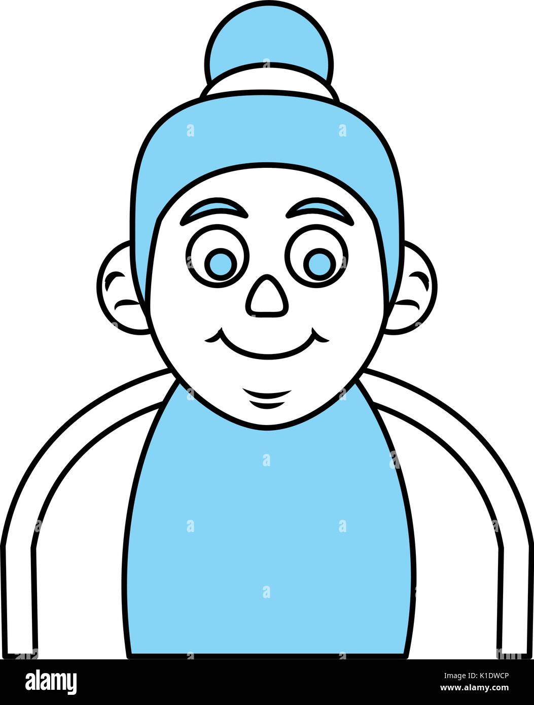 old woman vector illustration Stock Vector Image & Art - Alamy