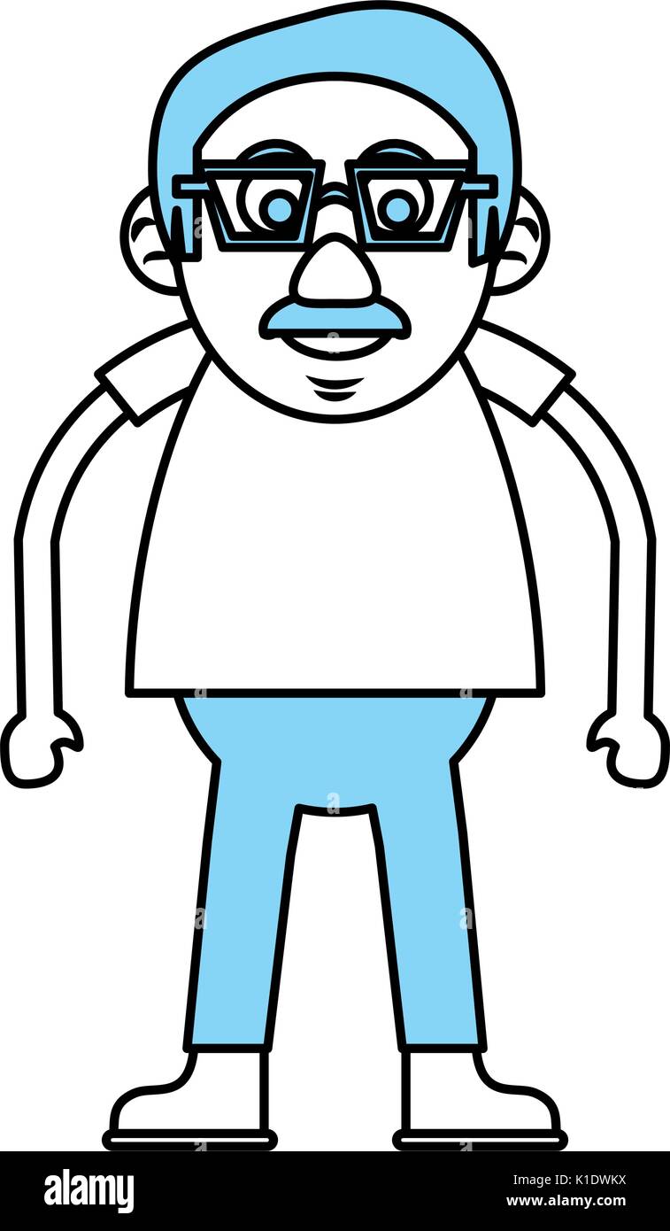old man vector illustration Stock Vector Image & Art - Alamy