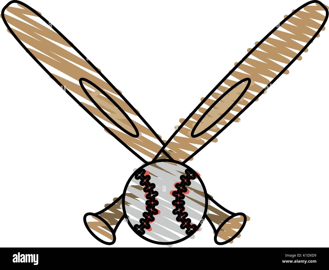 baseball bat vector illustration Stock Vector Image & Art - Alamy