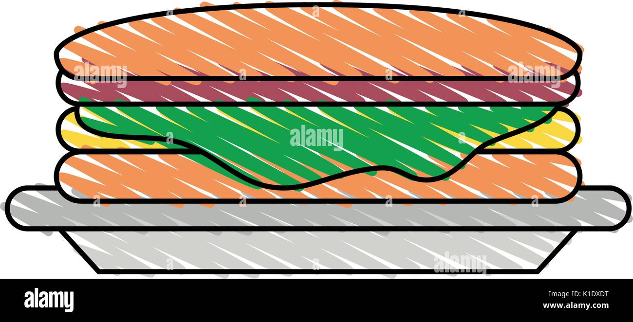 sandwich vector illustration Stock Vector Image & Art - Alamy