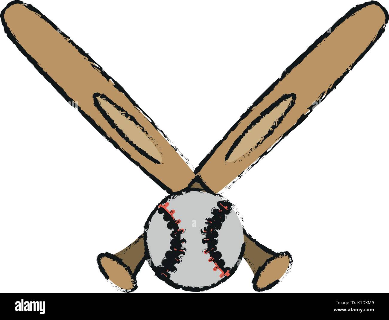 baseball bat vector illustration Stock Vector Image & Art - Alamy