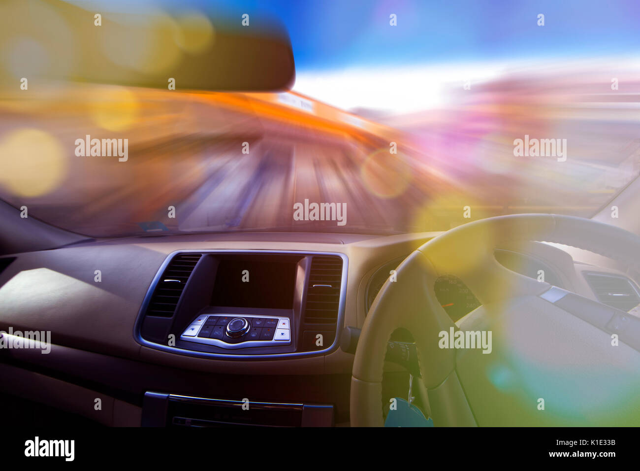 high speed car for transportation concept Stock Photo - Alamy