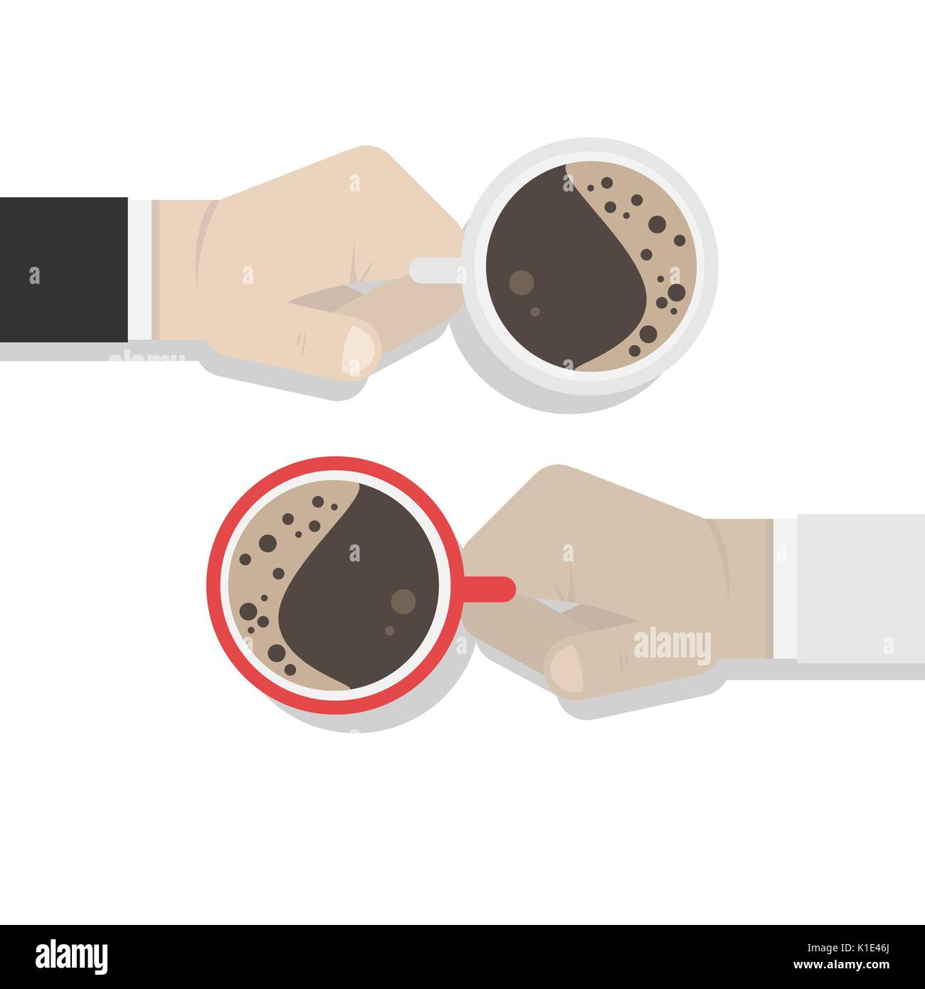 Two hands cup Stock Vector Images - Alamy
