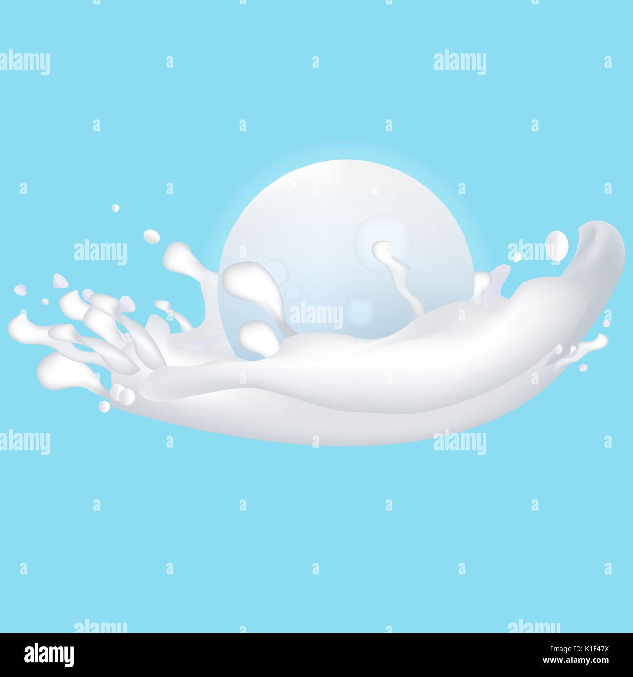 Moon in milk splash hi-res stock photography and images - Alamy