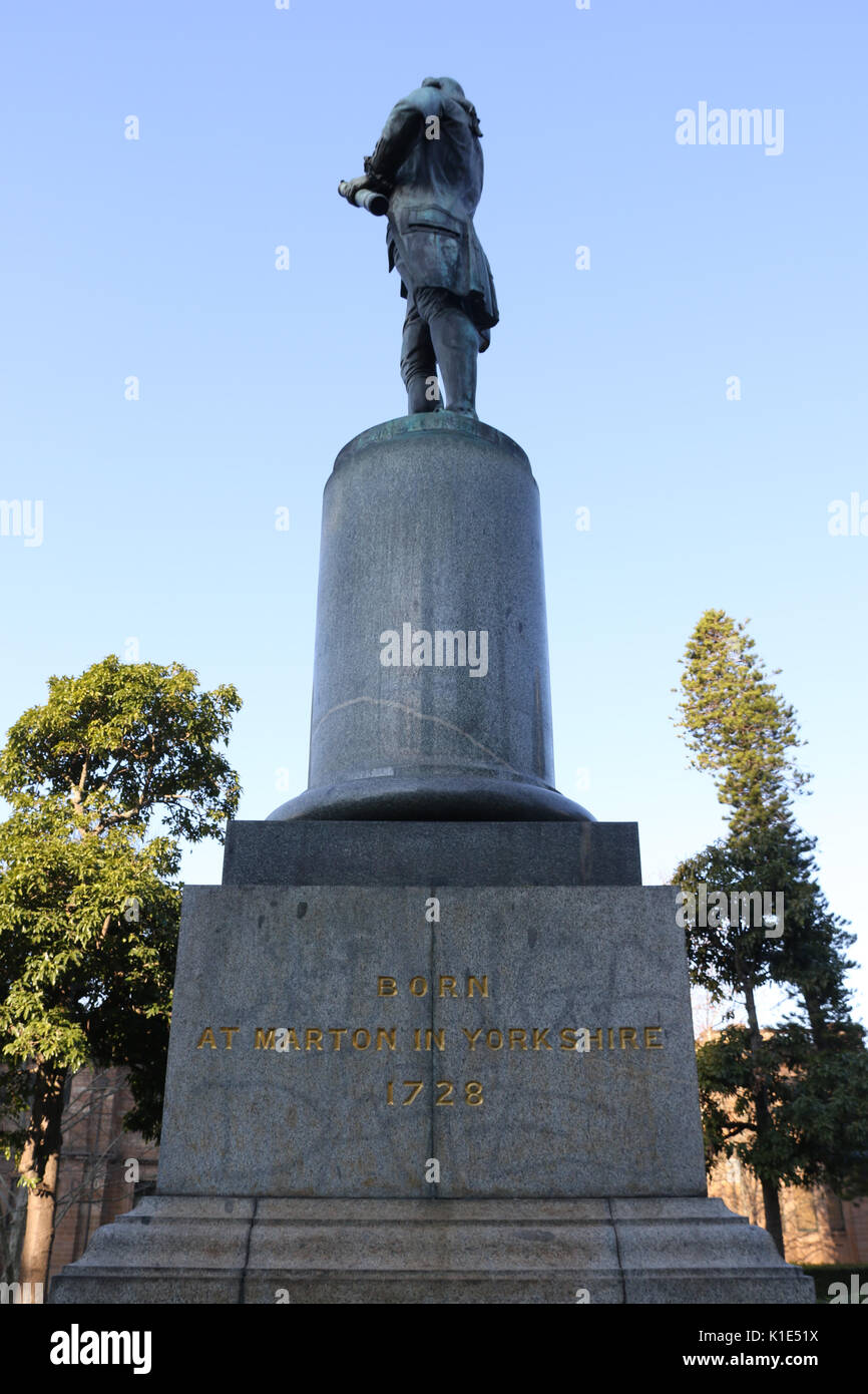 Captain cook statue hyde park sydney hi-res stock photography and ...