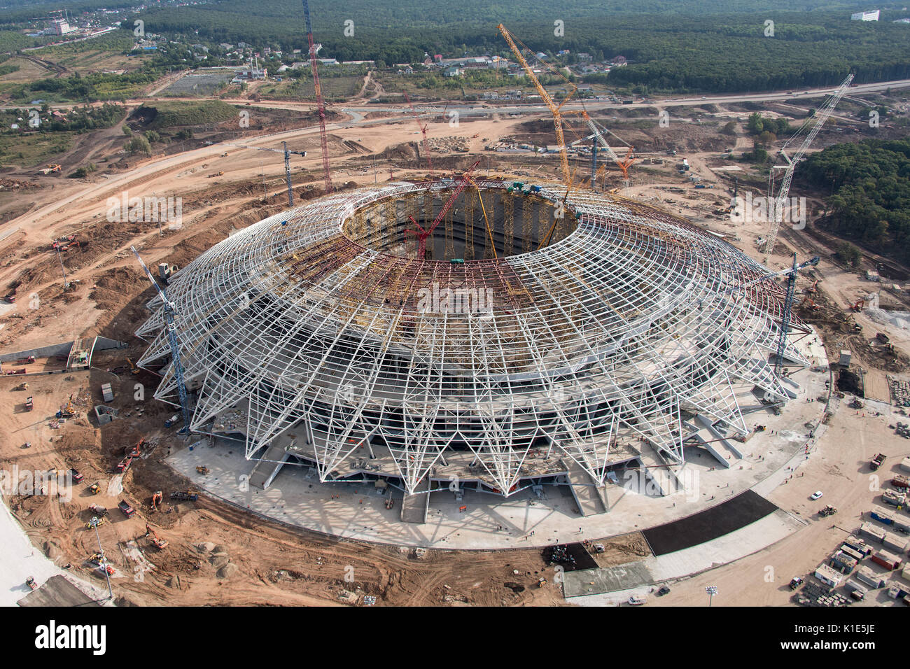 View of the construction site of the Samara Arena in Samara, Russia, 24 ...