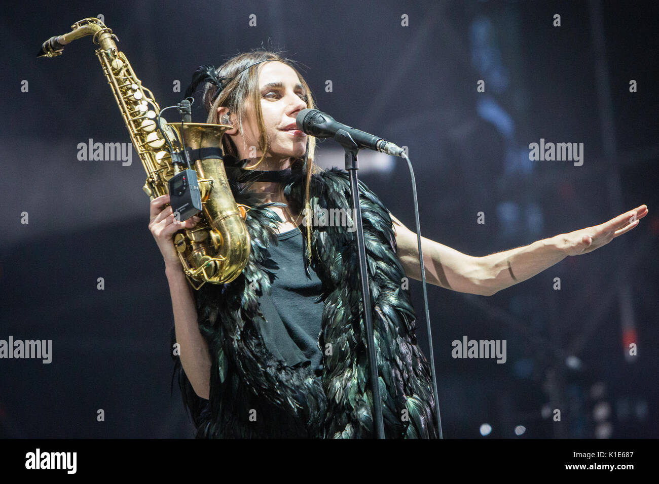 Turin, Italy. 25th Aug, 2017. The English singer-songwriter writer and ...