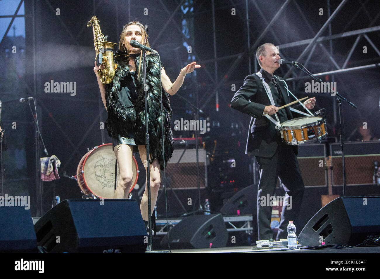 Turin, Italy. 25th Aug, 2017. The English singer-songwriter writer and ...