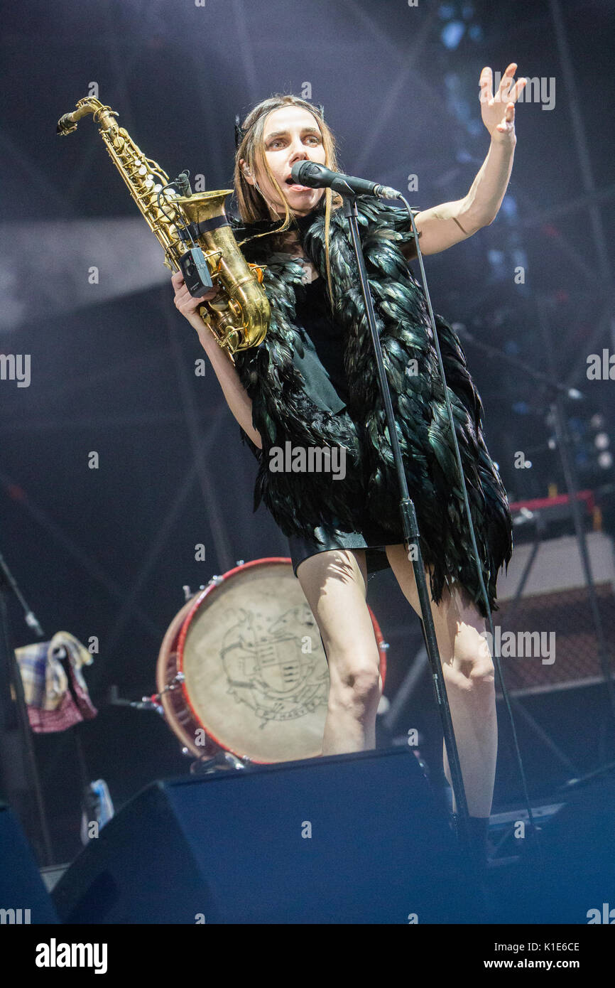 Turin, Italy. 25th Aug, 2017. The English singer-songwriter writer and ...