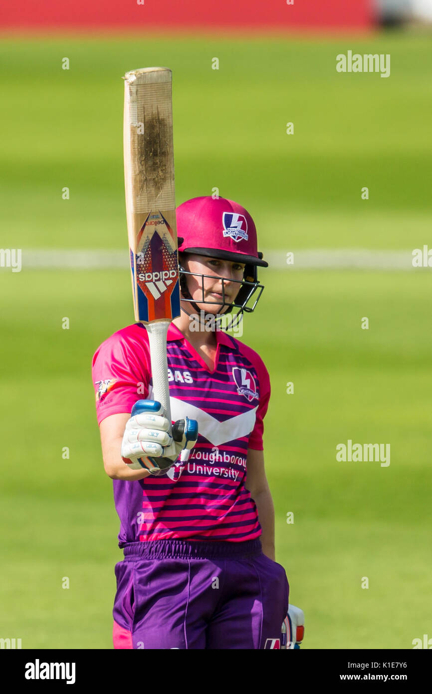 London, UK. 26 August 2017. Ellyse Perry reaches her fifty batting for ...